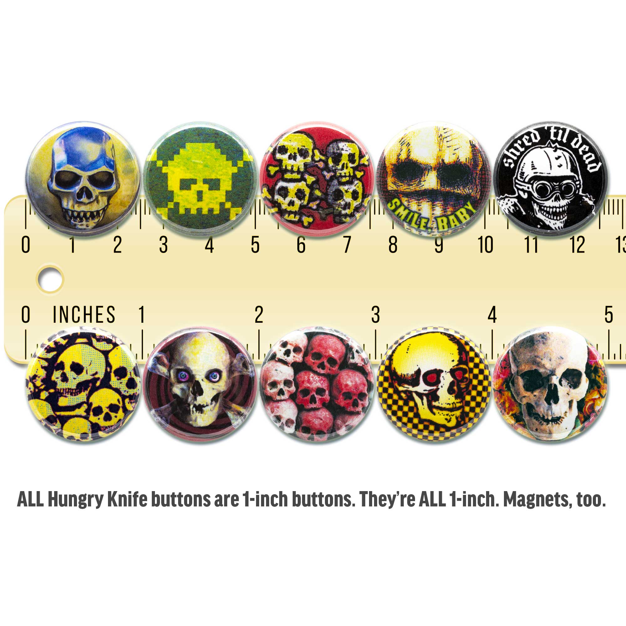 Skull Collector Button Pack